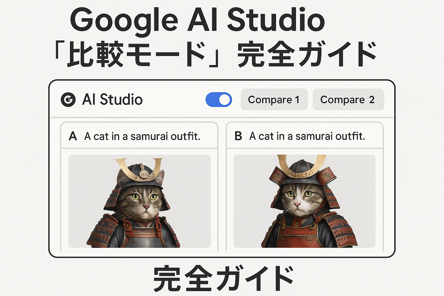Google AI Studio「比較モード」完全ガイド：Gemini 2.5 Pro・Flash・Flash-liteを徹底比較し、最適な ...